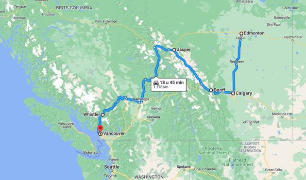 Dit is de ultieme route voor een roadtrip door Canada! – Travelvalley